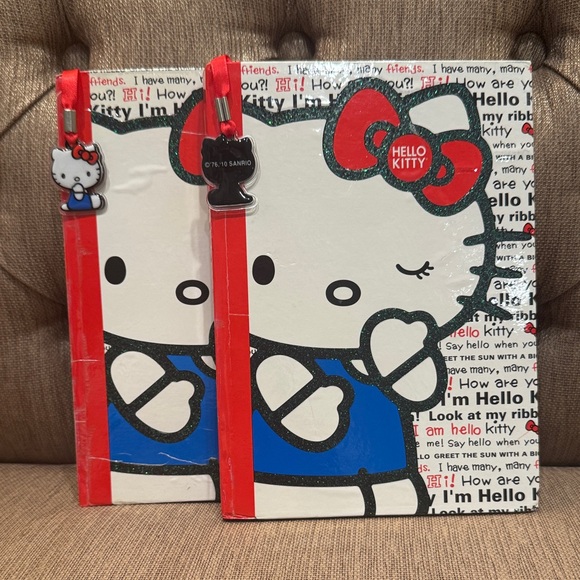 Hello Kitty | Office | Hello Kitty Red And Blue Journal Set | Poshmark